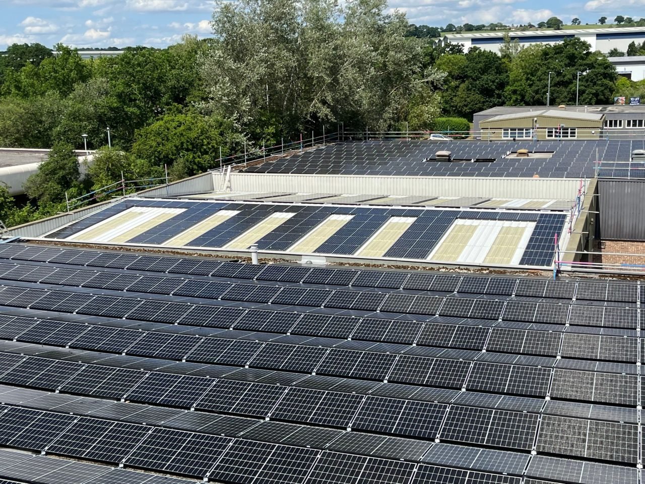 Kilworth Marina 130 KW Roof Mounted Solar Panel PV Install